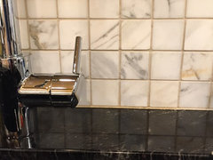 What Bostik QuartzLock2 grout with Calacatta Gold 2"x2" tile?