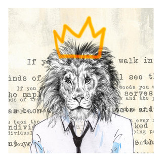 "Bobo King" Digital Paper Print by Matt Spencer, 20"x20", 38"x38 ...