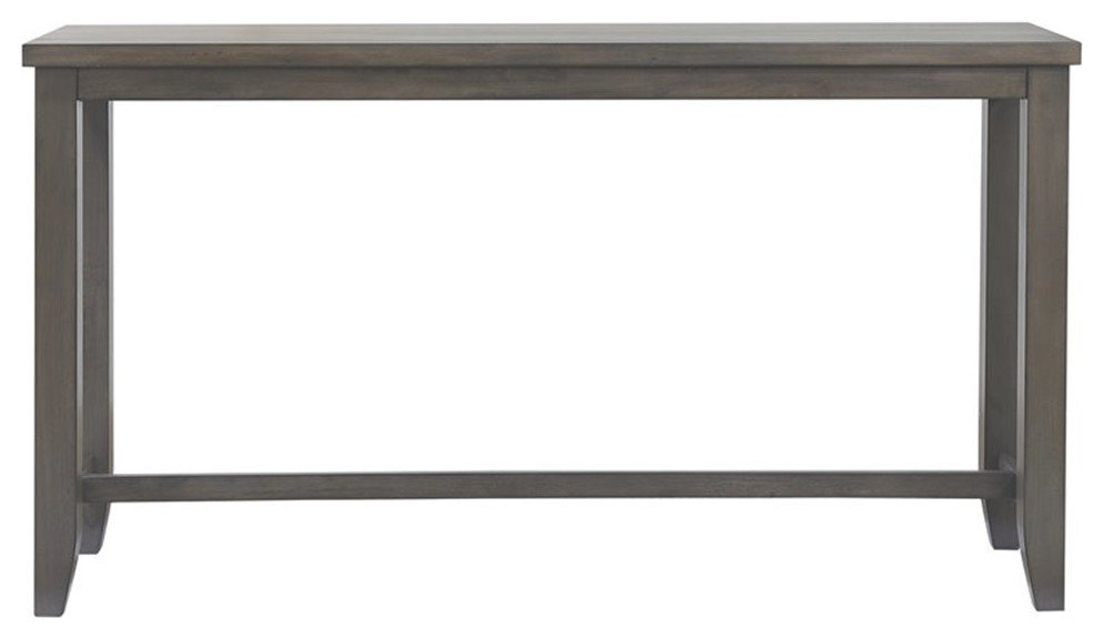 Sunset Trading Shades of Gray 65" Rectangular Wood Narrow Pub Table in ...