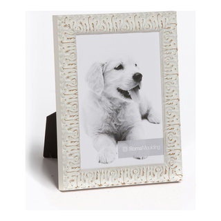 White Medium Width Table Top Frame, 5" x 5" - French Country - Picture ...