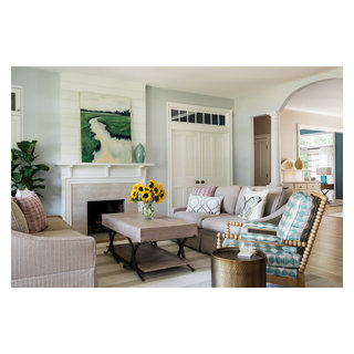 Cape Neddick Retreat - Beach Style - Living Room - Portland Maine - by ...