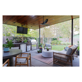 Multi-Generational - Midcentury - Patio - Houston - by BKD Interiors ...