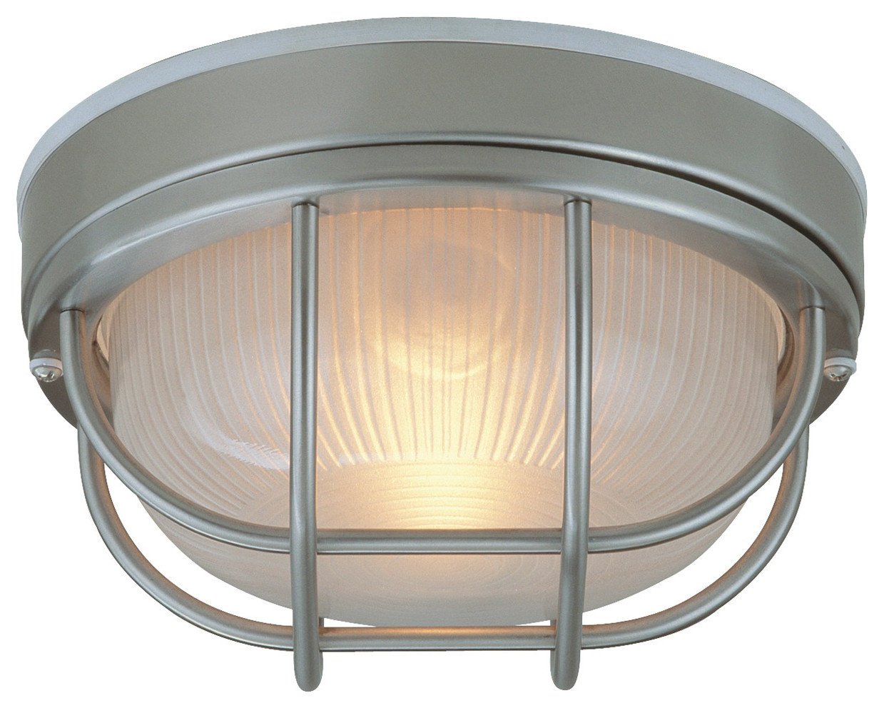 Bulkheads 1 Light Outdoor Ceiling Light, Stainless Steel - Beach Style - Flush-mount Ceiling ...