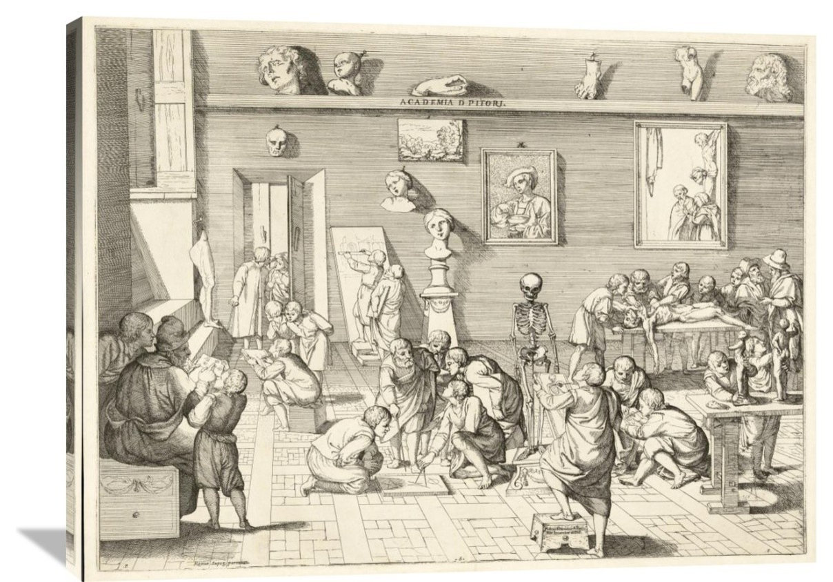 "Academia d'pitori" Artwork, 16" x 12", 40" x 30" - Traditional ...