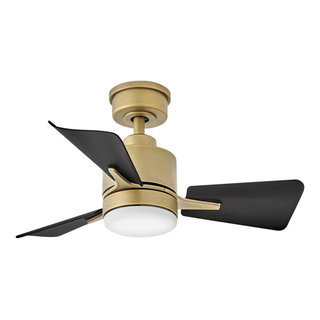 Regency Series Atom 30 in. Indoor Ceiling Fan, Heritage Brass ...