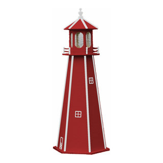 Standard Lighthouse, 6 Foot - Beach Style - Garden Statues And Yard Art ...