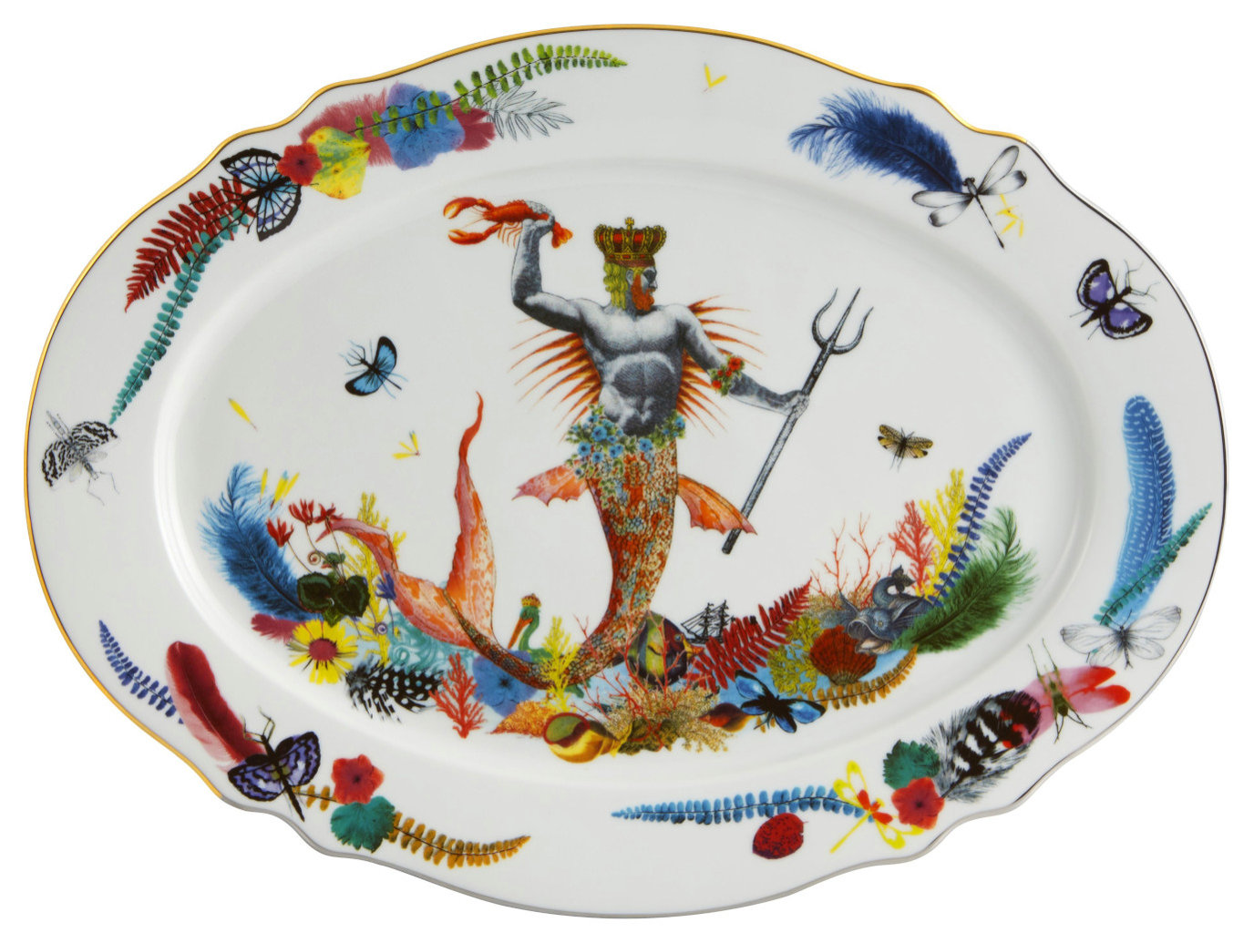 Vista Alegre Christian Lacroix Caribe Oval Platter - Eclectic - Serving ...