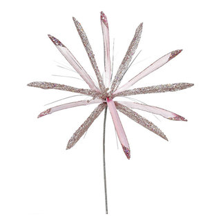 24" Pink Papyrus, 20" Flower 3/Bag - Contemporary - Artificial Flower ...