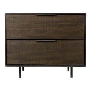 Brazilian Walnut Nightstand | Andrew Martin Tribeca - Transitional - Nightstands And Bedside ...