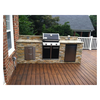 Starmount Deck replacement / Outdoor Kitchen - Traditional - Deck ...