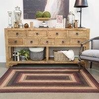 Homespice Decor Prescott Jute Braided Rug, 5'x8' - Farmhouse - Area ...