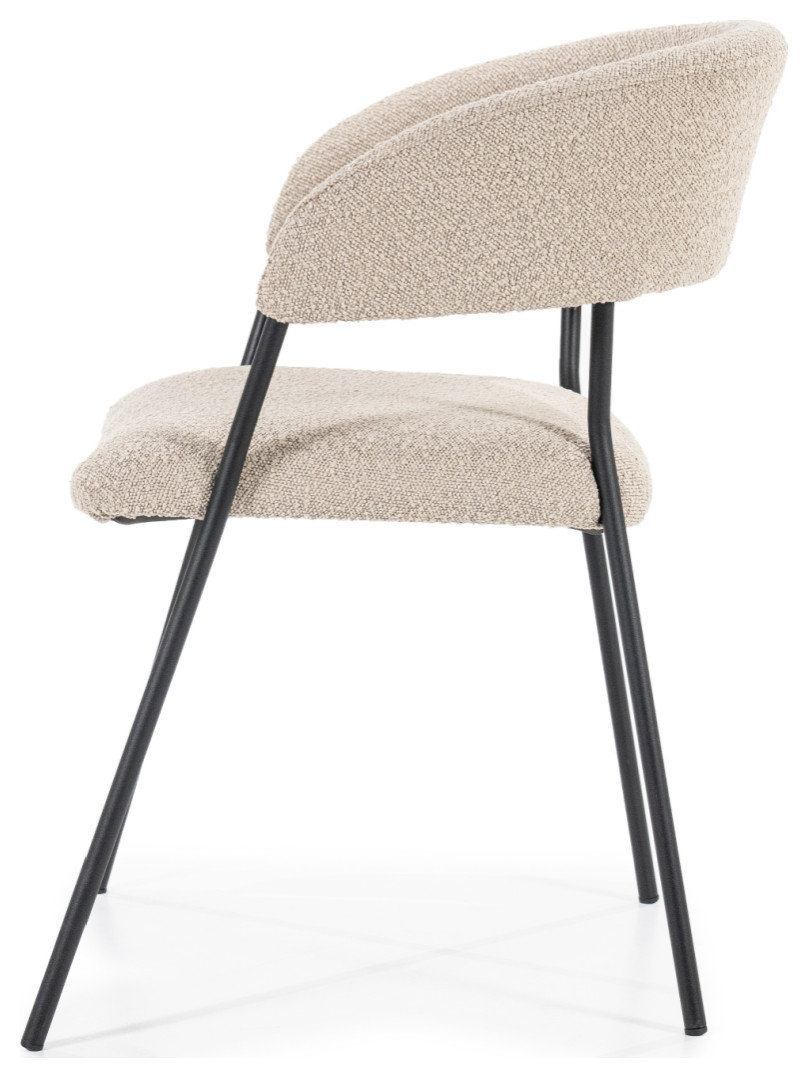 Upholstered Modern Dining Chair, Eleonora Luka - Transitional - Dining ...