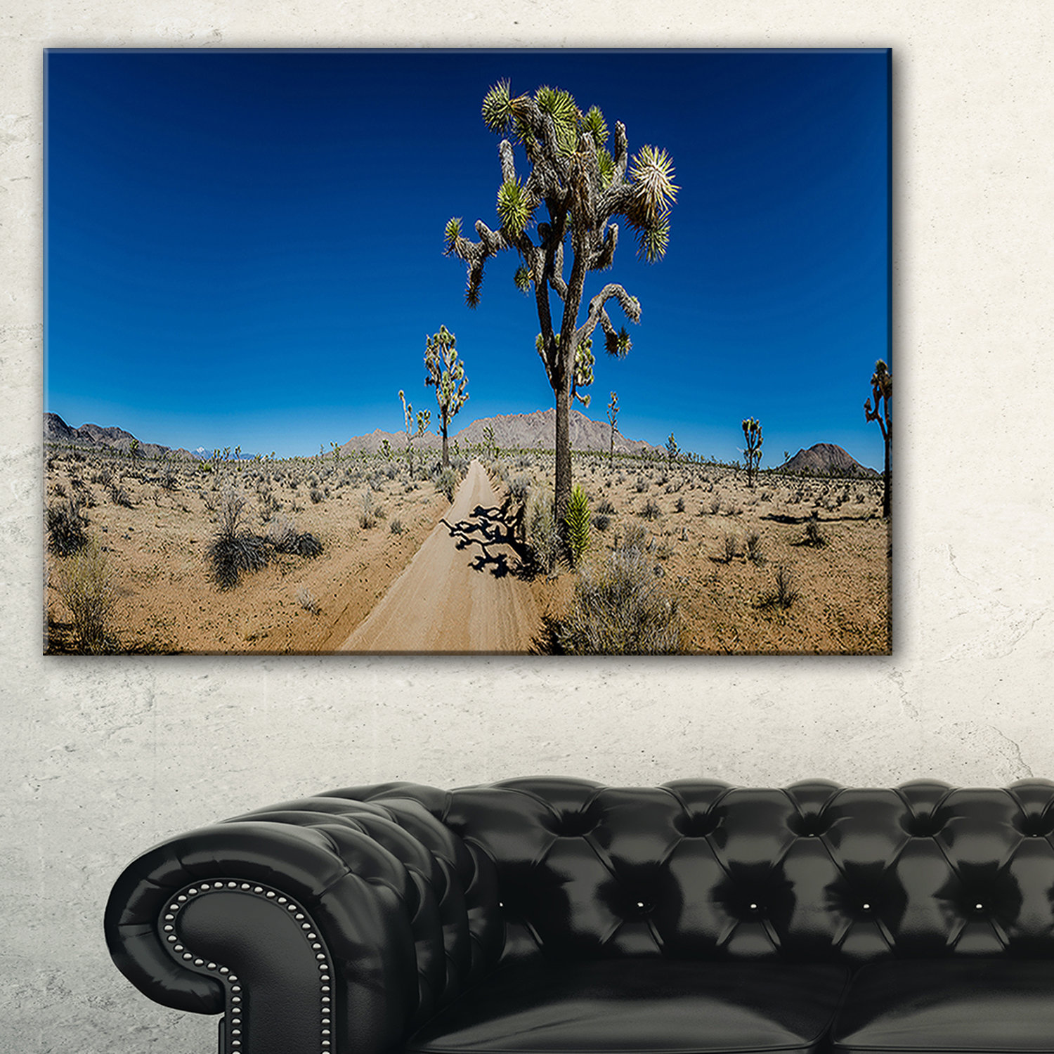 "Sandy Desert Road Panorama" Landscape Wall Art Print, 32"x16 ...