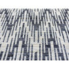 Zig Zag Design Black and White Pure Silk and Wool Oriental Rug, 8'0" x ...