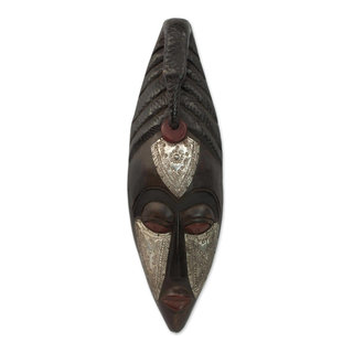Dagbon Chief Ghanaian Wood Mask - Southwestern - Wall Sculptures - by ...