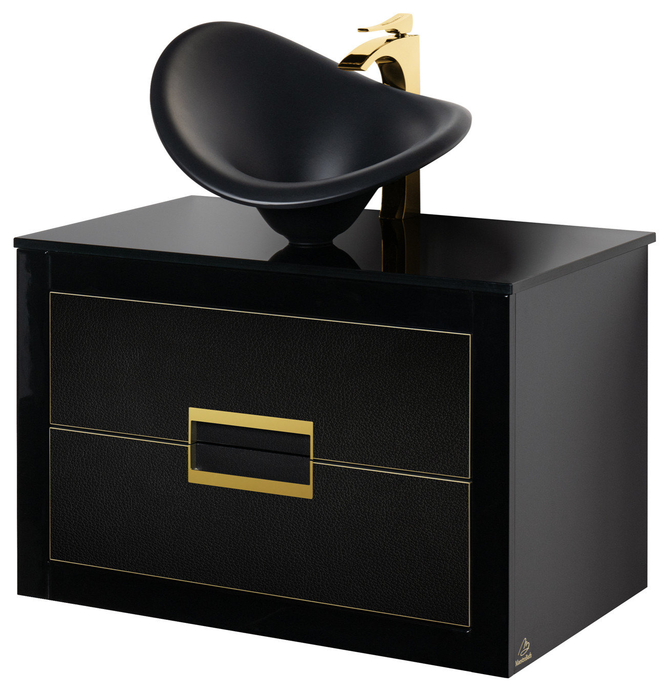 Danya Leather Vanity 32" - Modern - Bathroom Vanities And Sink Consoles ...