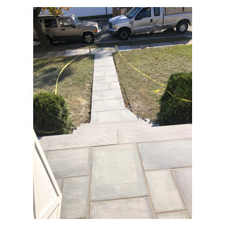 Bluestone stoop and walkway - Landscape - New York - by Forza concrete ...