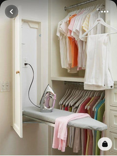 Recessed ironing box