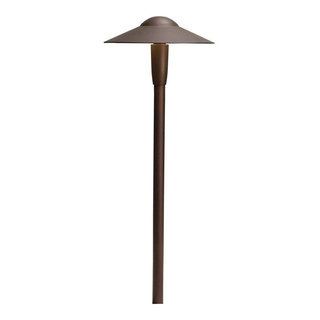 Landscape 3-Light LED Dome Path in Textured Architectural Bronze, 8.250 ...