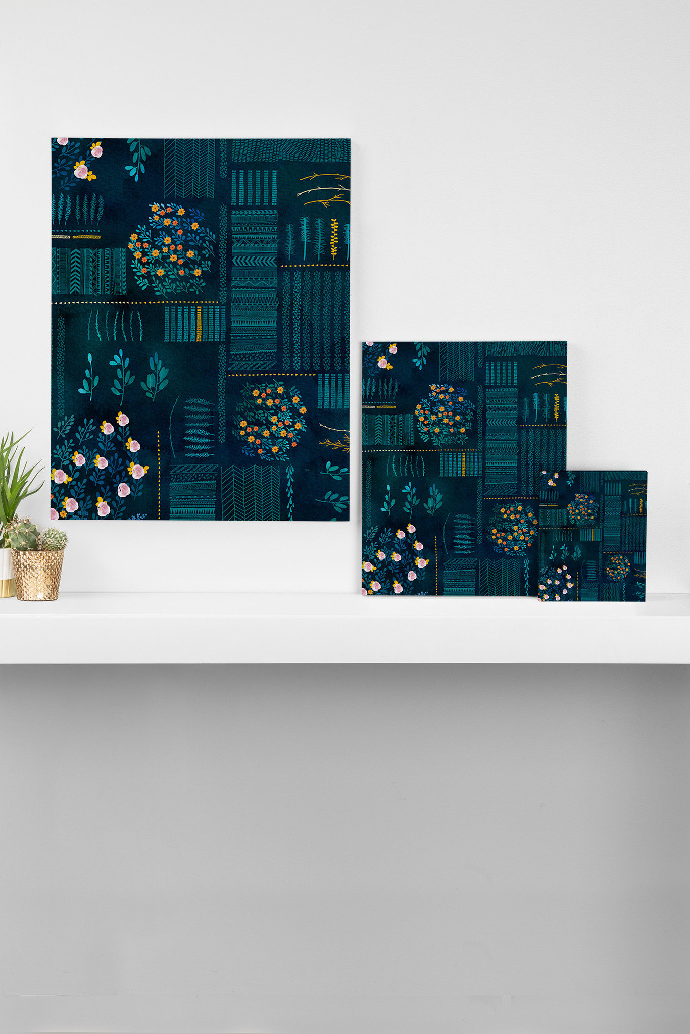 Iveta Abolina Smokey Fields Art Canvas, 8"x10", 16"x20" - Contemporary ...