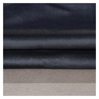 Dark Night Blue Performance Velvet Blackout Fabric Sample, 4Wx4L, 4W x ...