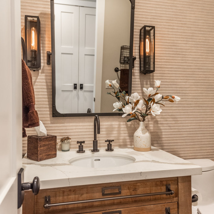 75 Wall Paneling Powder Room Ideas You'll Love - April, 2026 | Houzz