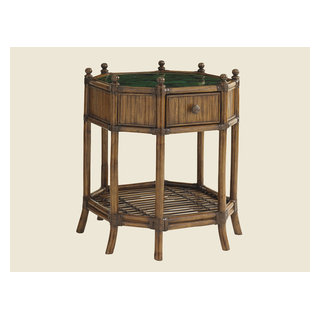 Emma Mason Signature Palwin Octagonal End Table - Tropical - Side ...