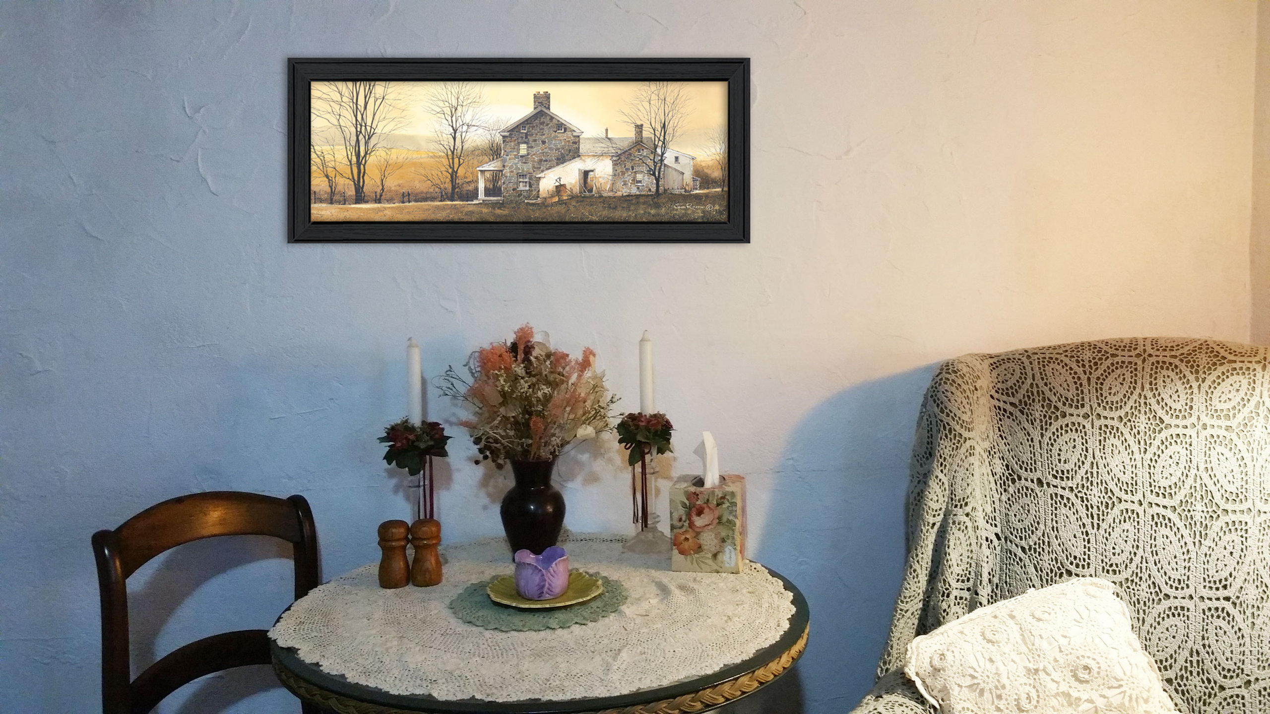"A New Day" By John Rossini, Printed Wall Art, Ready To Hang, Black ...
