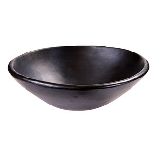La Chamba Black Clay Serving Bowl, Small - Modern - Serving And Salad ...