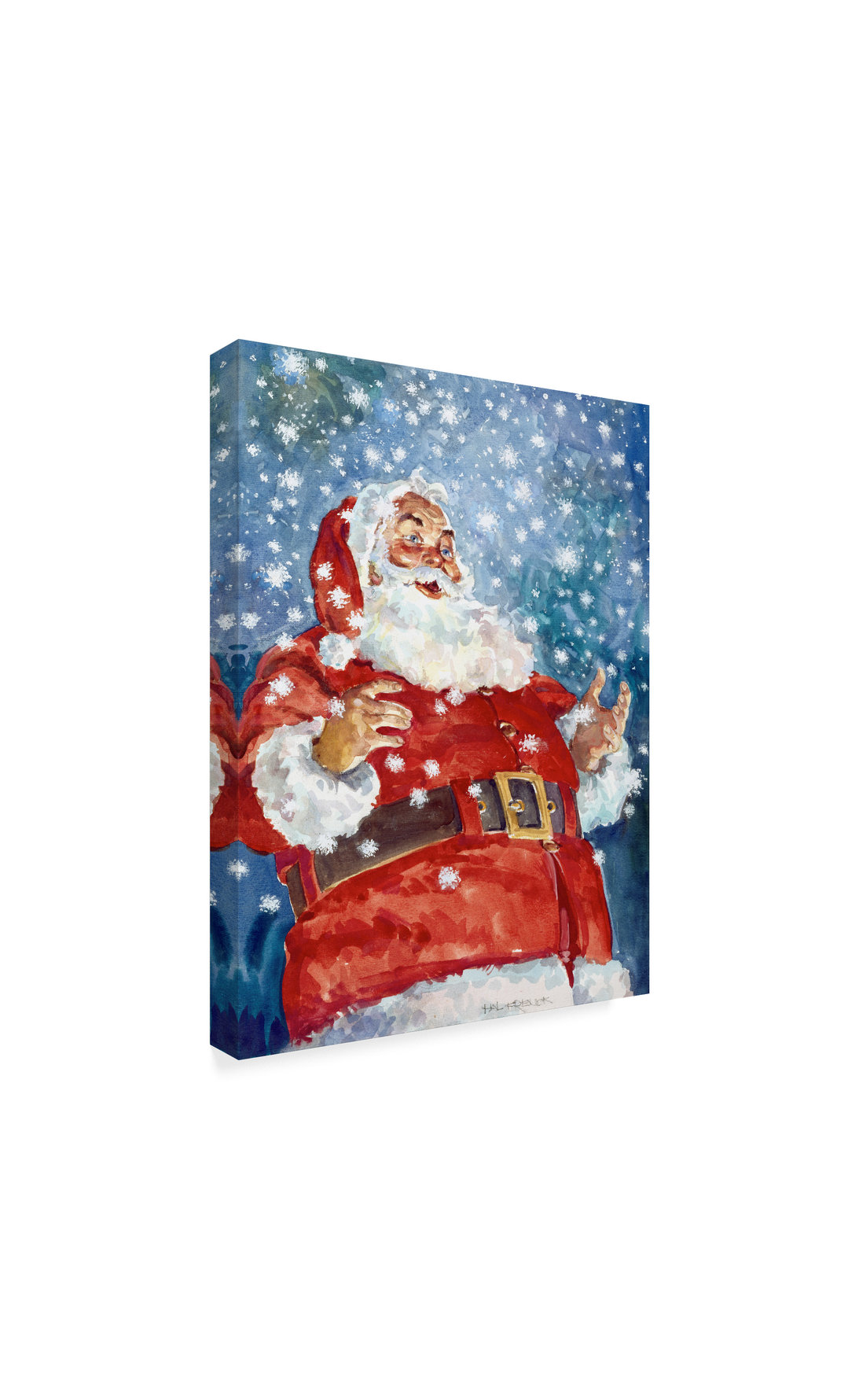 Hal Frenck 'Jolly Santa' Canvas Art, 19"x14" - Traditional - Prints And ...