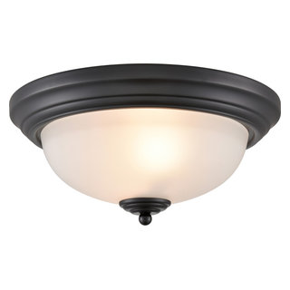 Basics 2-Light Flush Mount, Large - Traditional - Flush-mount Ceiling ...