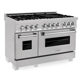 ZLINE 48" 6.0 cu. ft. Dual Fuel Range in Fingerprint Resistant ...