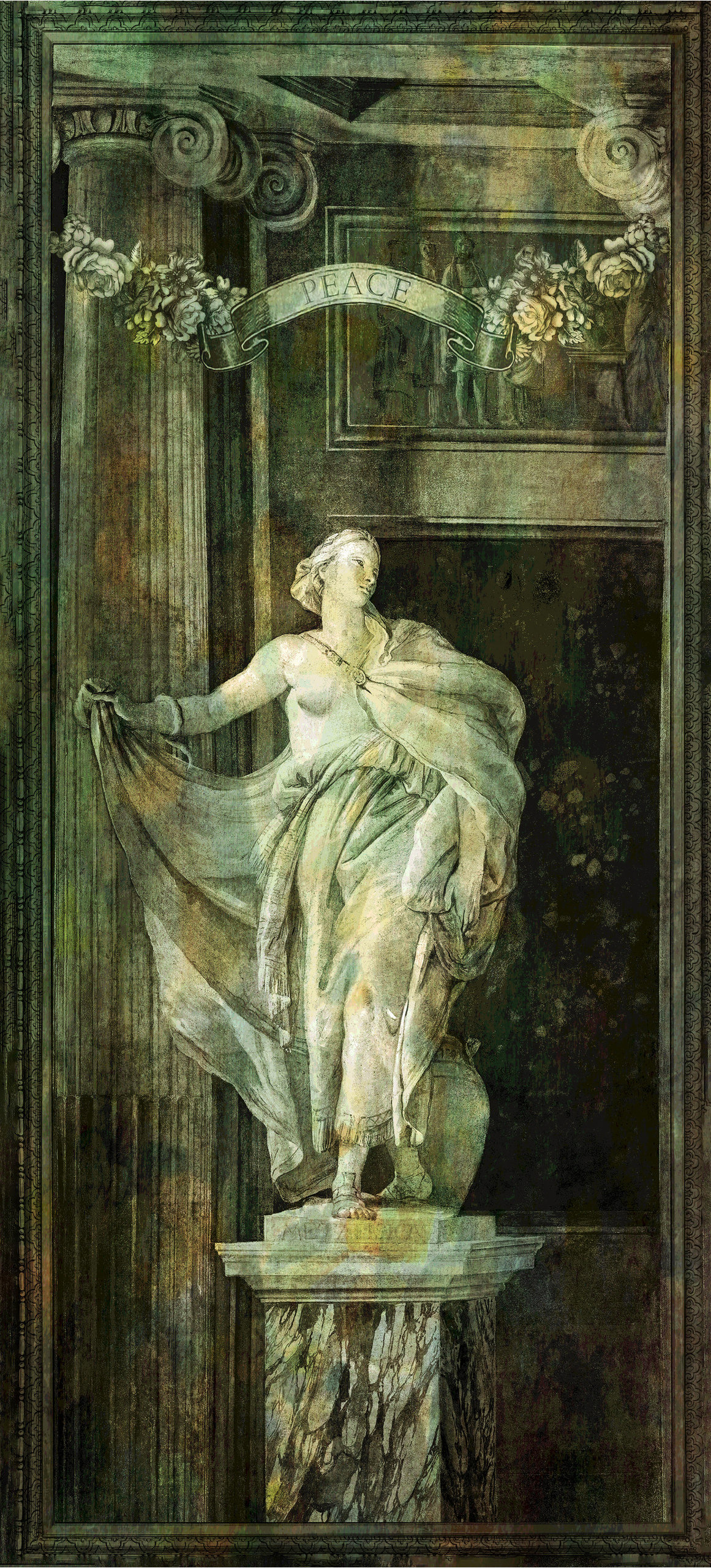 49x108 Peace IV Artwork, 30x66 - Traditional - Prints And Posters - by ...
