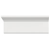 4 1/2"H x 1 1/4"P x 96"L Back Band Casing Moulding, PVC, 4 1/2"H x 1 1/ ...
