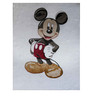 Mosaic Artwork - Mickey Mouse, 63" x 79" - Contemporary - Tile Murals ...