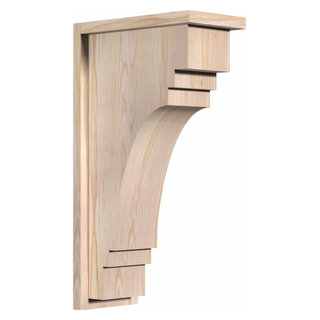 Pescadero Corbel w/Backplate, 14"Dx26"H - Transitional - Corbels - by ...