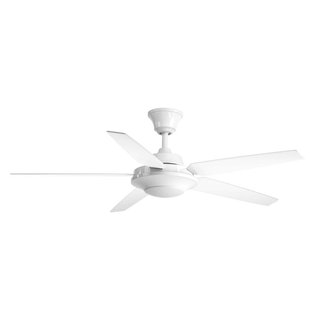 Modena 1 Light 54" Indoor Ceiling Fan, White - Transitional - Ceiling ...