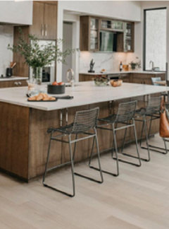 large kitchen island overhang?