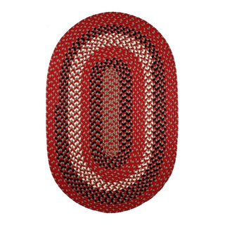 Rhody Rug Manhattan Rug, Red Brick, 8'X11' Oval, 8'x11' Oval - Outdoor ...