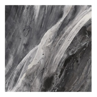 "Dark Grey Splash" Digital Paper Print by Albena Hristova, 20"x20", 42 ...