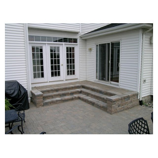 Custom Patio: Landing Area with Steps - Traditional - Patio ...