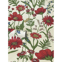Arden Red Wild Meadow Wallpaper Sample, Swatch - Contemporary ...
