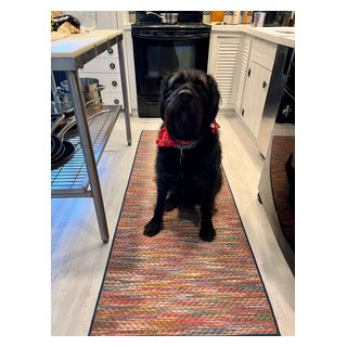 Colorful Farmhouse Kitchen Runner Rug - Farmhouse - Kitchen - New York ...