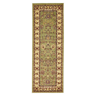 Traditional Odyssey Olive Area Rug, 2'2"x6' Runner - Traditional - Hall ...