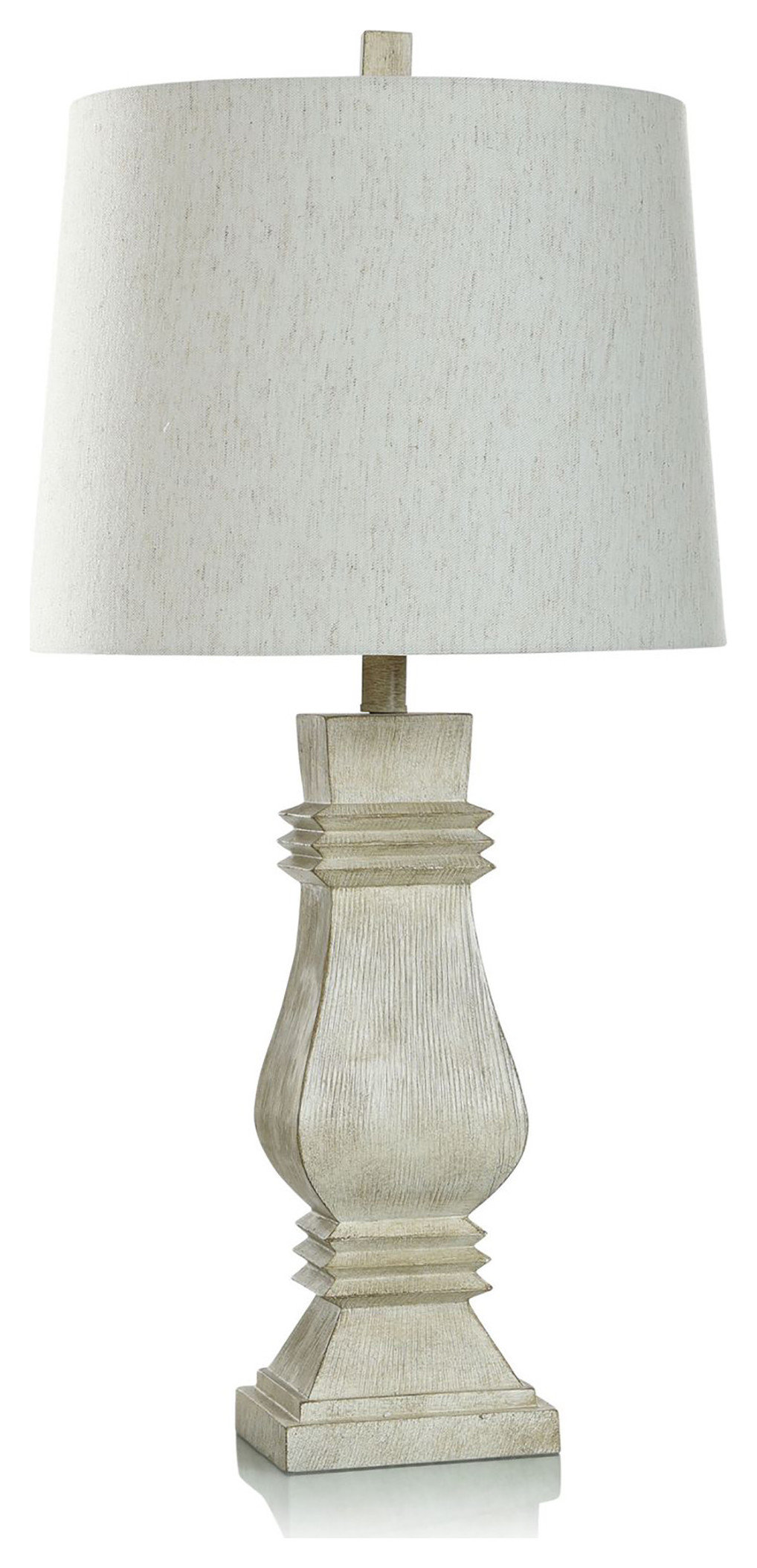 Maison Cream Table Lamp Polyresin Textured Finish Cream Shade - French ...