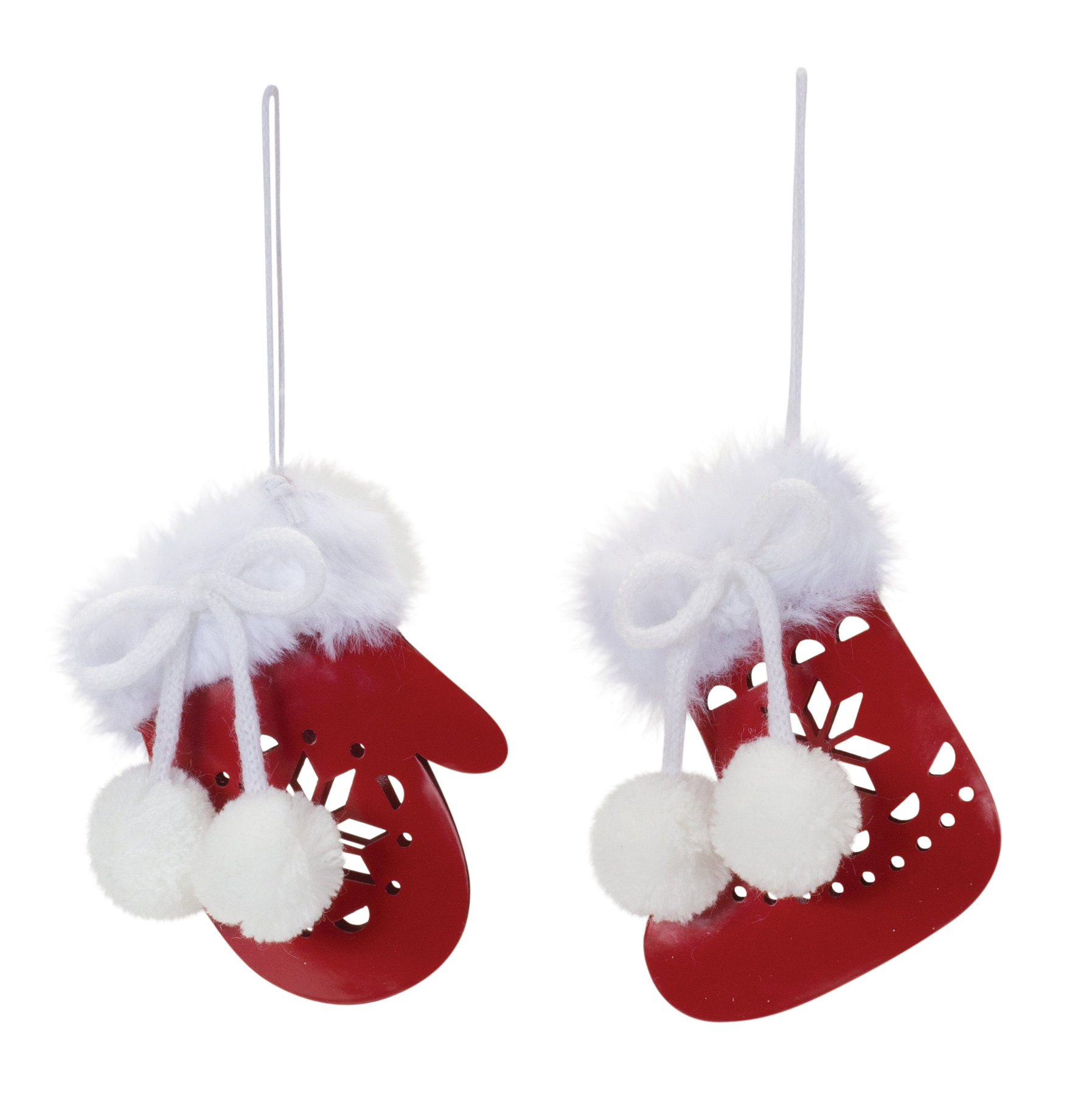 Snowflake Mitten and Stocking Ornament, Set of 12 - Traditional ...