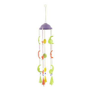 Variegated Metal Celestial Wind Chime - Contemporary - Wind Chimes - by ...