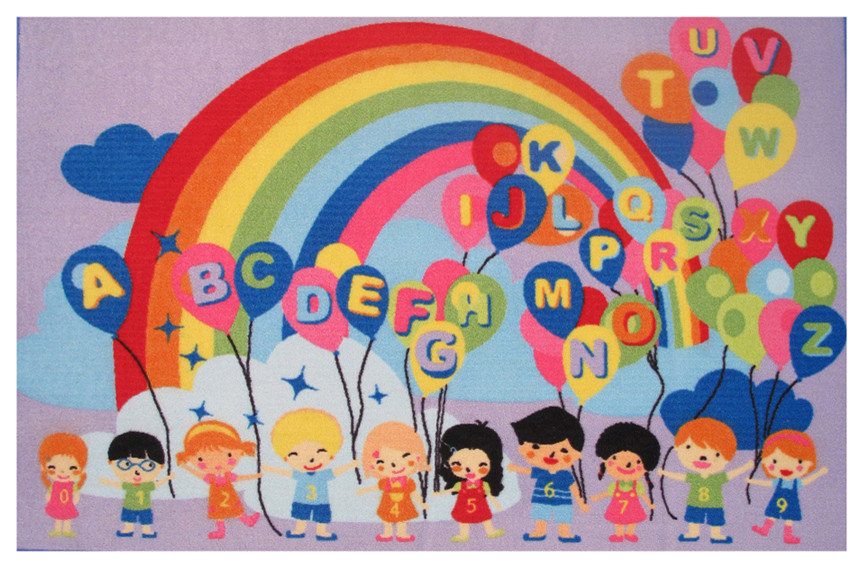 Fun Rugs Fun Time Collection Educational Balloons Area Rug, 39"x58 ...