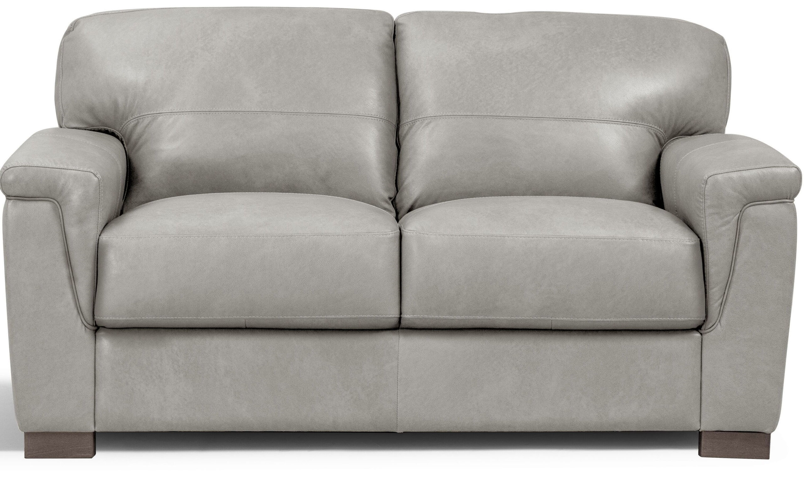 ACME Cornelia Loveseat in Pearl Gray Leather - Transitional - Loveseats ...