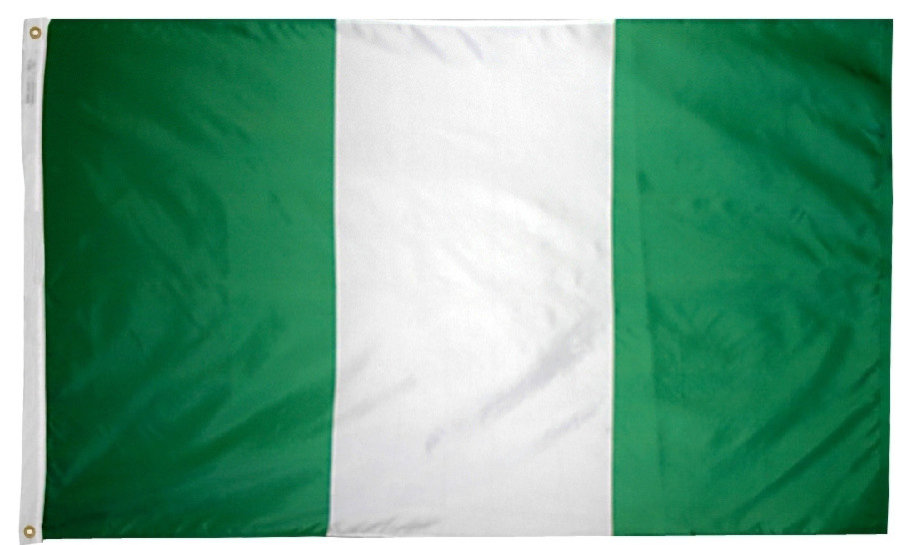 Nigeria, 2'x3' Nylon Flag - Traditional - Flags And Flagpoles - by ...